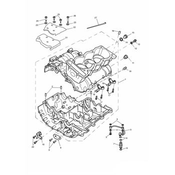 Triumph T1160723 - Bracket, Balancer, Bearing, Cap - Adept Powersports