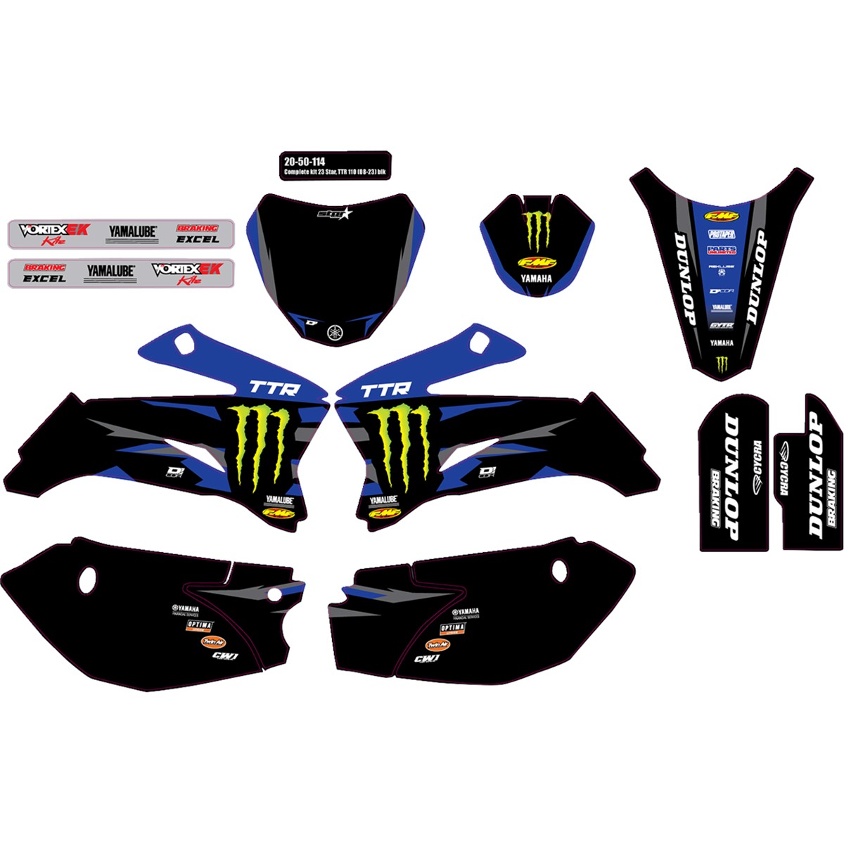 D'COR Visuals Complete Graphics Kit - Star/Monster - AdeptPowersports.com