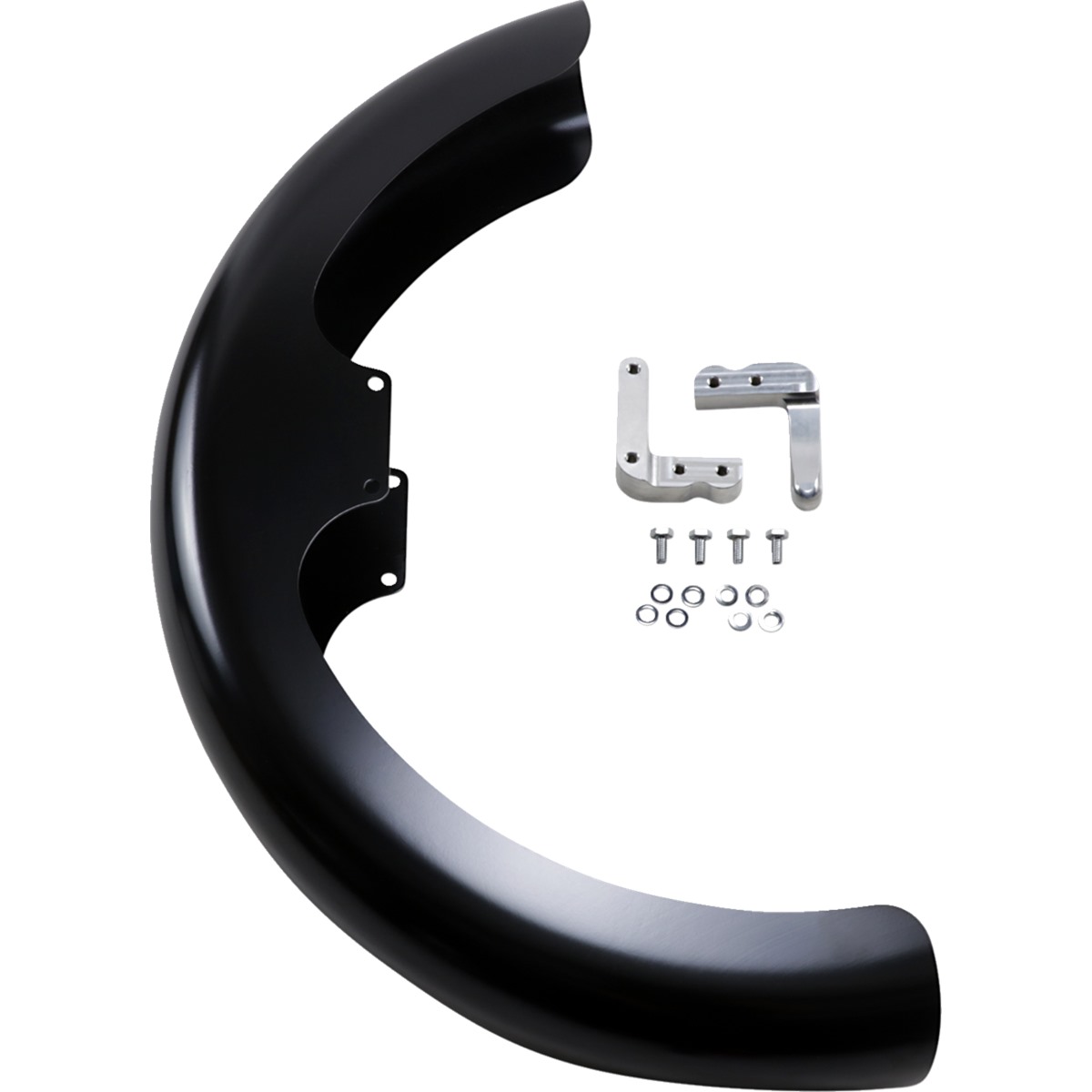 Klock Werks Hugger Front Fender with Mounting Blocks for Softail/Dyna ...