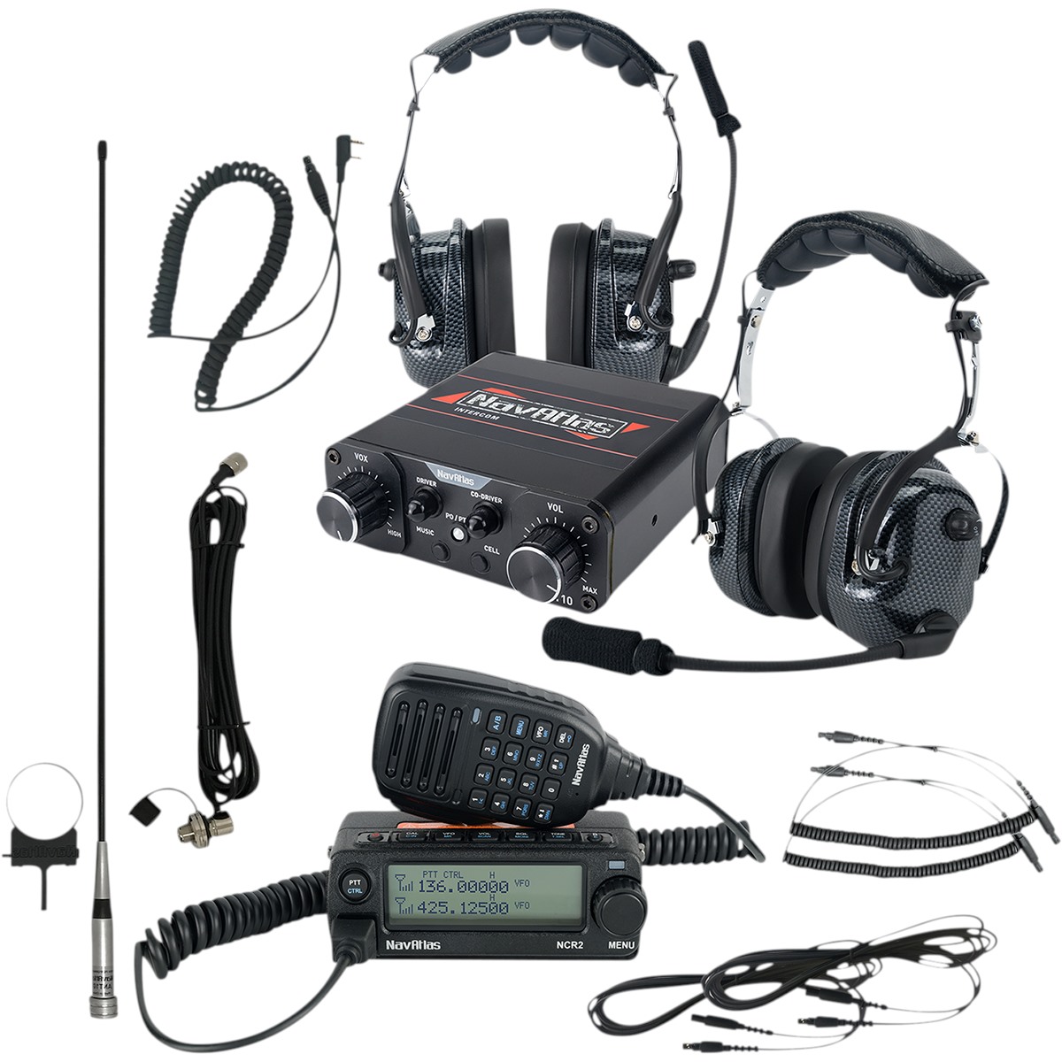 Navatlas Intercom and Radio Kit for 2 Seater - AdeptPowersports.com