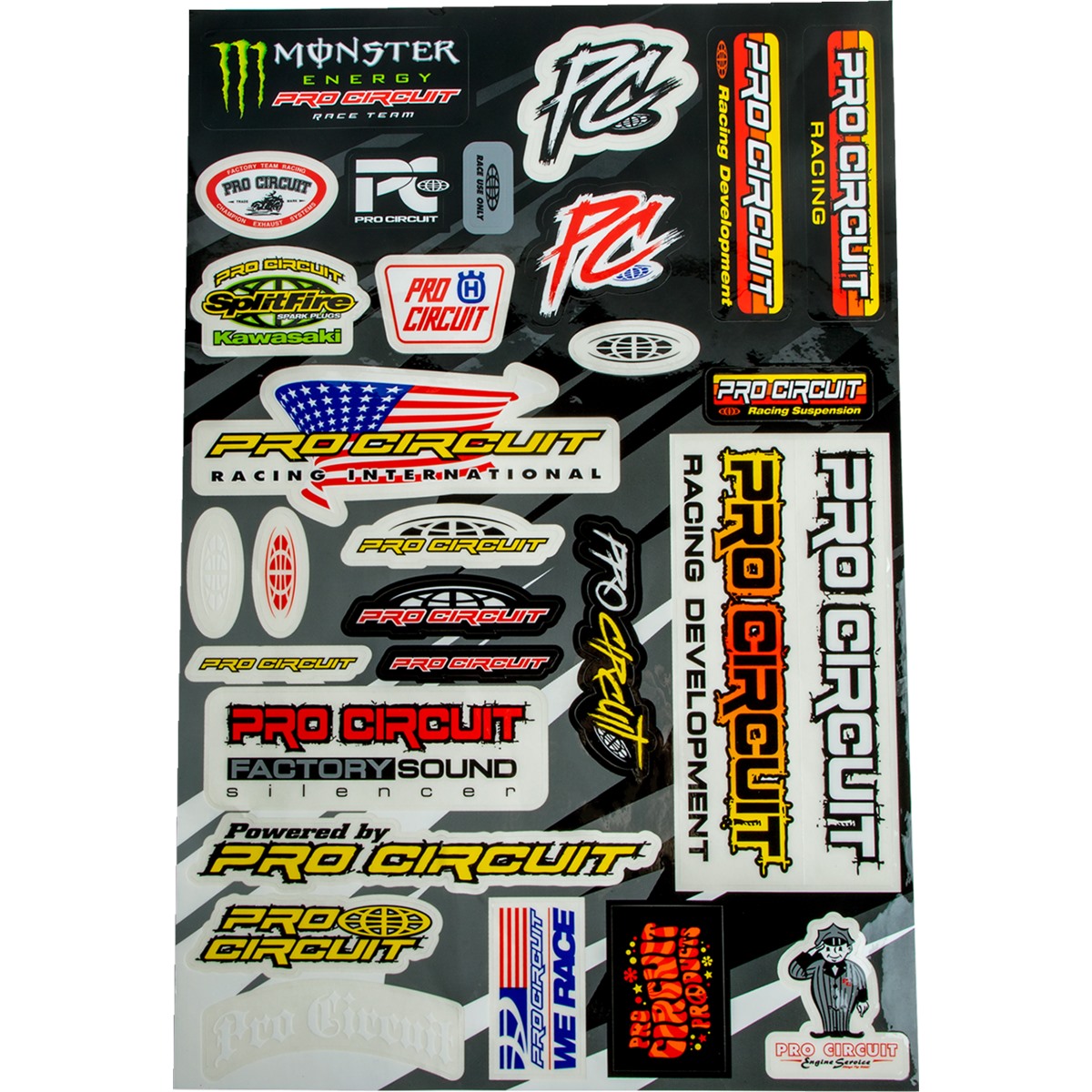 Pro Circuit Deluxe Decal Sheet - AdeptPowersports.com