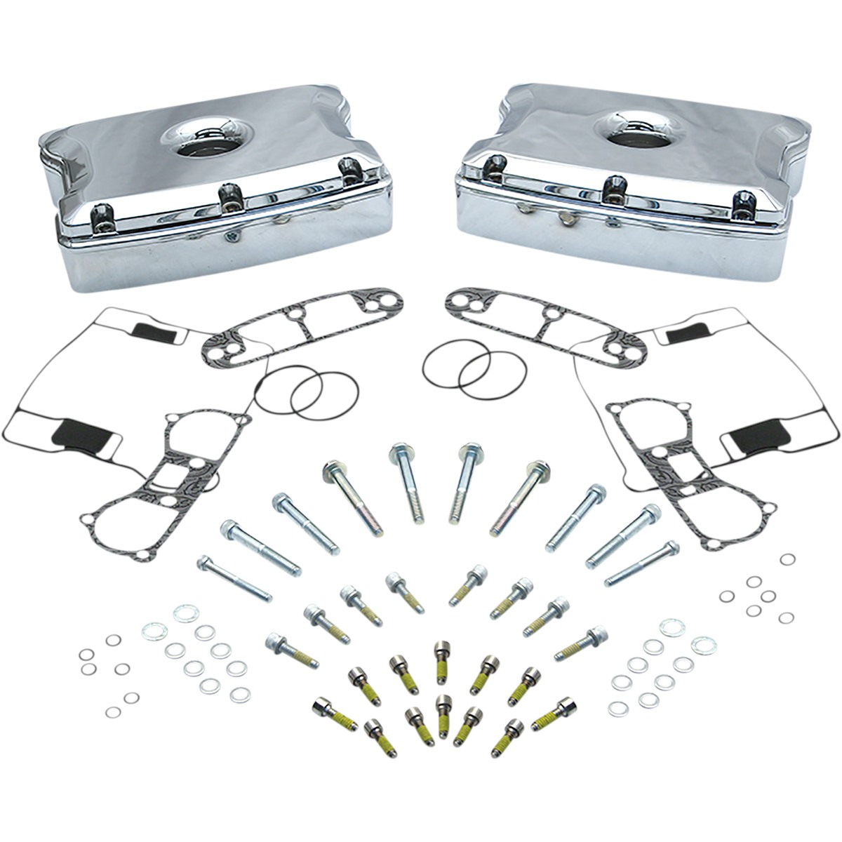 S&S Cycle Chrome Rocker Boxes - AdeptPowersports.com